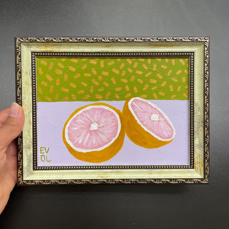 Grapefruit Painting - Etsy