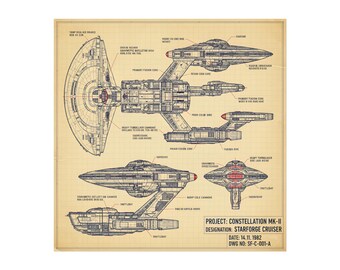 Blueprint Poster - Project Stargazer Protocol | Vintage Engineering ...