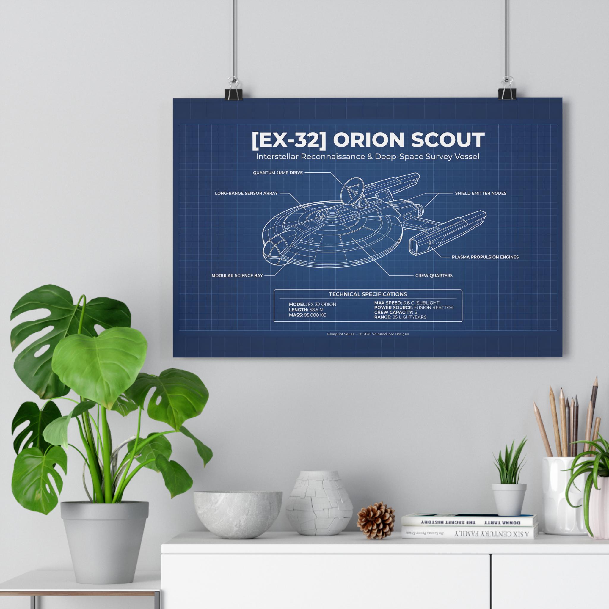 Blueprint Poster - Orion Scout | Vintage Engineering Diagram - Etsy