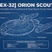 Blueprint Poster - Orion Scout | Vintage Engineering Diagram - Etsy