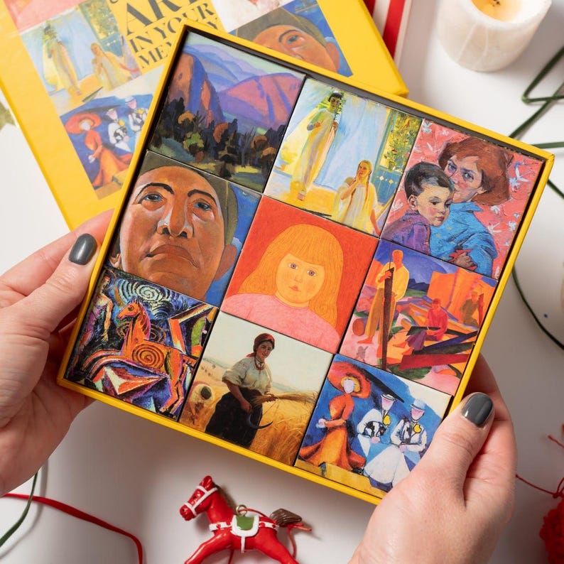 Ukrainian Art Memory Game – Cultural Board Game Souvenir | Paintings ...