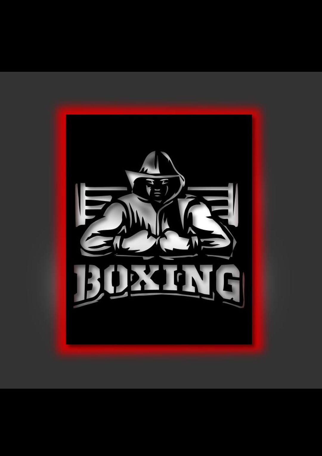 Boxing Metal Wall Art,boxing Decor,boxing Signs,metal Decor,metal Wall ...