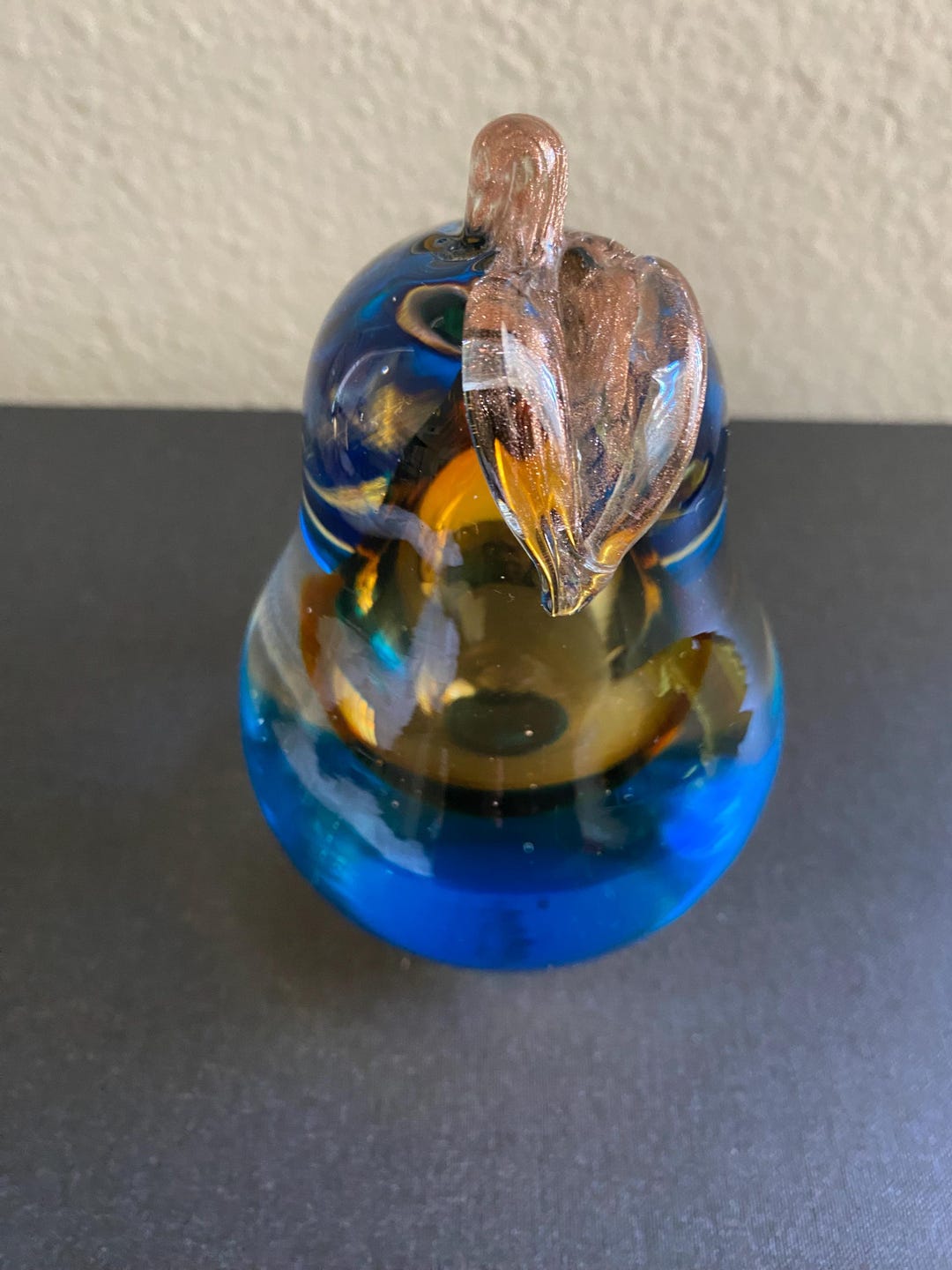 Vintage Murano Art Glass Pear Paperweight - Etsy