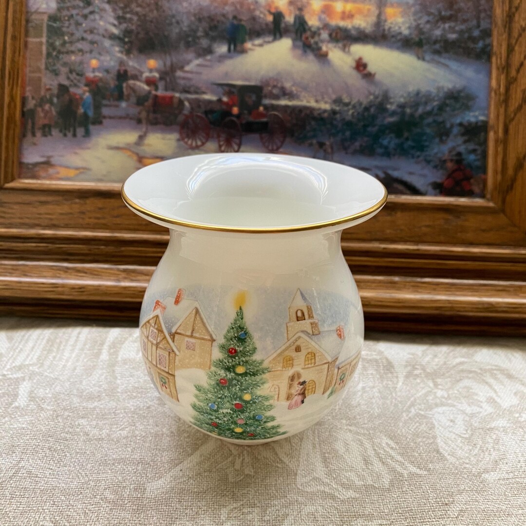 Mikasa Merry Christmas Vase Holiday Decor - Etsy