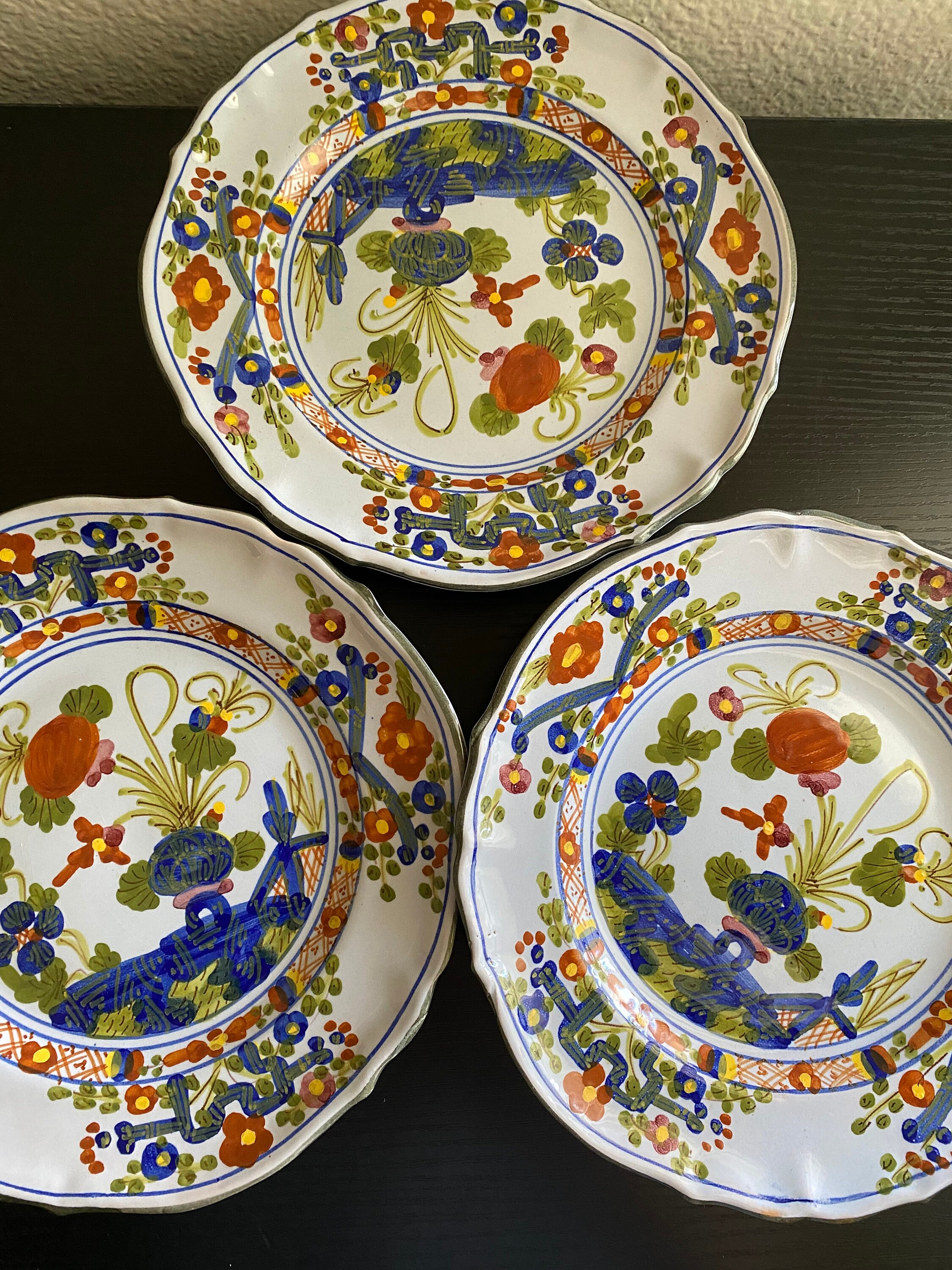 3 Italian Garofano Pattern Plates - Etsy