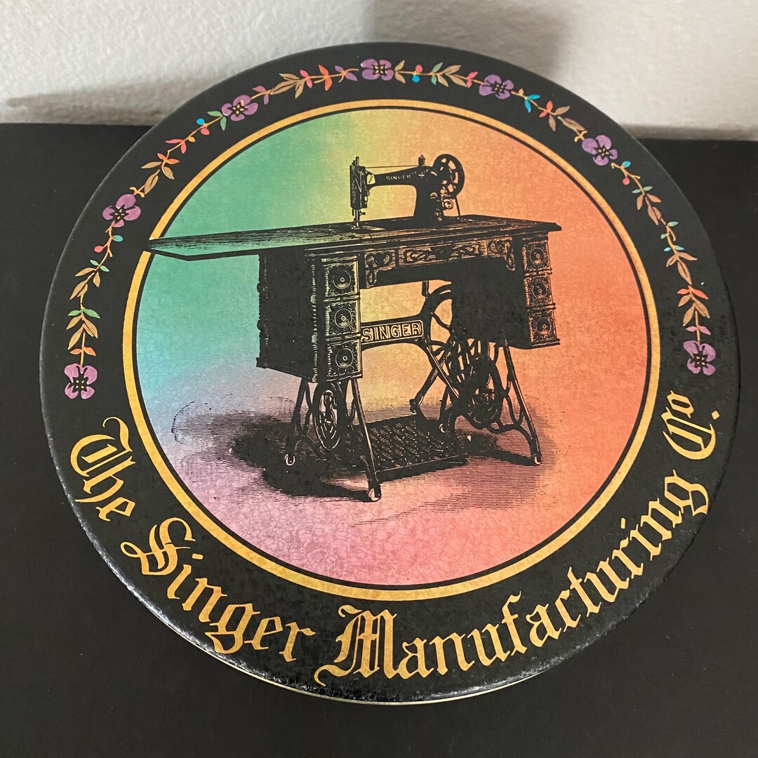 Vintage Singer Sewing Machine Tin - Etsy
