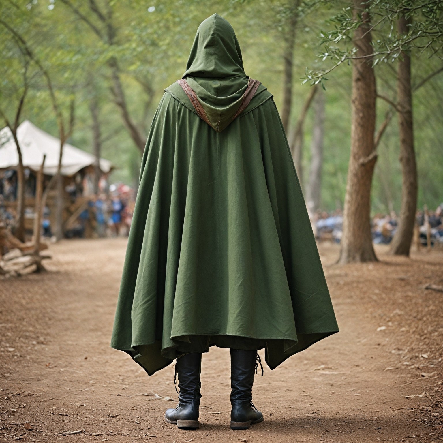 Medieval Unisex Ranger Hooded Cloak Renaissance Steampunk Vampire Cape ...