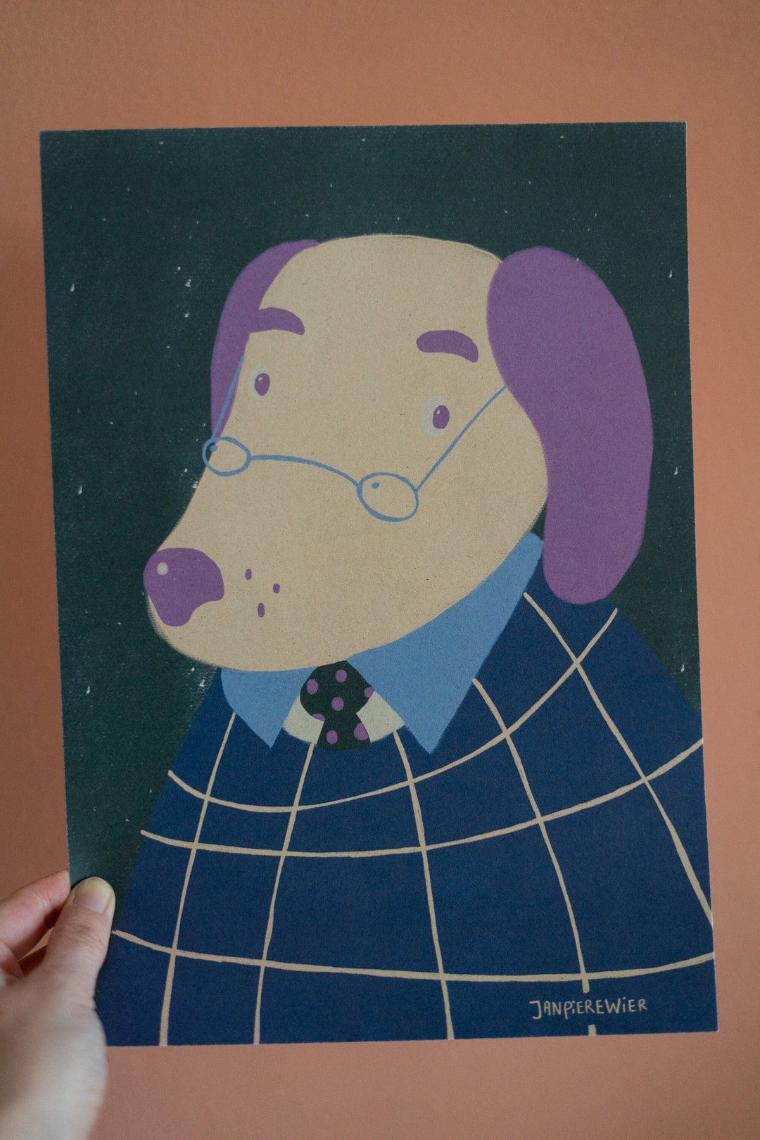 Poster Portrait Dog A4 - Etsy