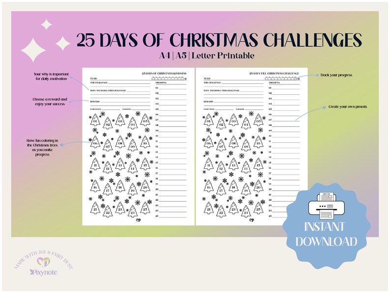 25-day Christmas Challenges, Christmas Challenge, Christmas Planner ...