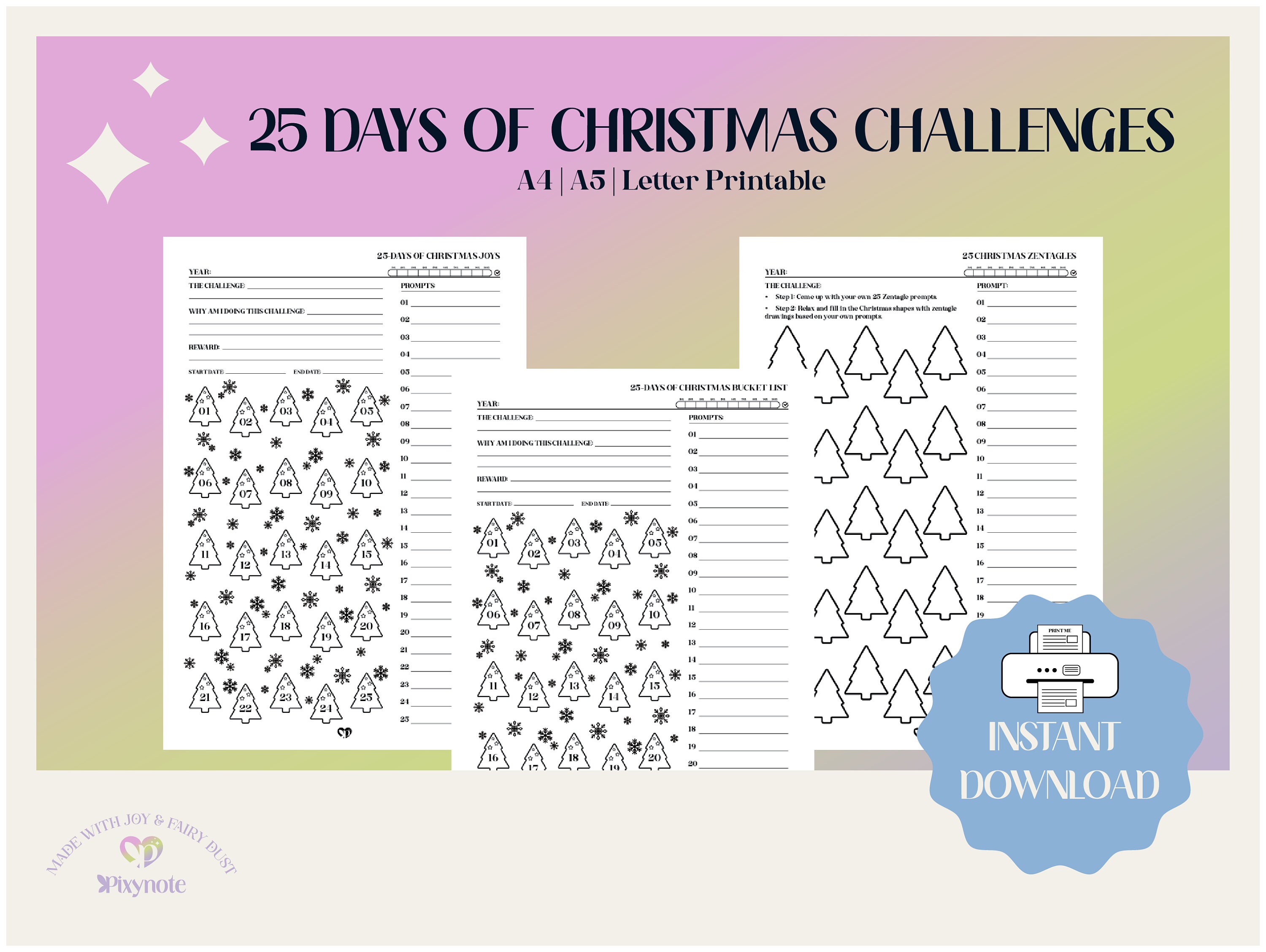 25-day Christmas Challenges, Christmas Challenge, Christmas Planner ...