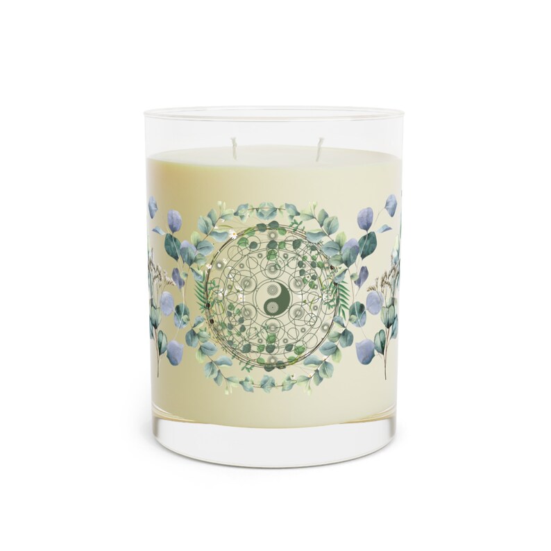 Ornate Ying Yang Scented Candle Full Glass, 11oz - Etsy