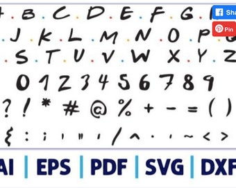 Friends Font SVG | Friends Digital Fonts | Friendship Font Svg ...