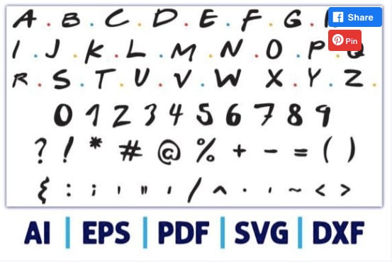 Friends Fonts Friends Font SVG Friends Digital Fonts Friendship Font ...
