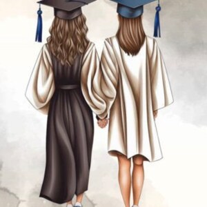 Graduation Couple Watercolor Clipart Watercolor Graduation Collection ...
