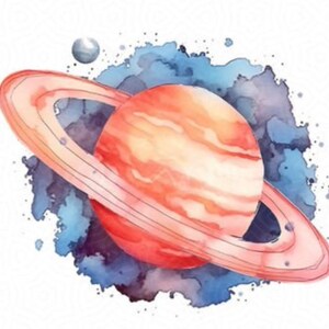 Space Bundle Sublimation Clipart Watercolor Cute Space Adventure ...