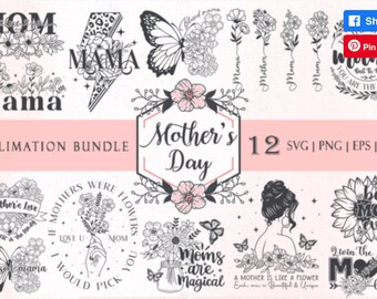 29 Mom Bundle SVG, Mother's Day Svg, Mom Svg, Mom Life Svg, Girl Mom ...