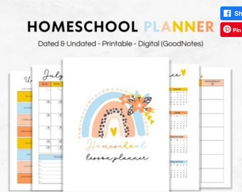 100% EDITABLE Ultimate Homeschool Planner Charlotte Mason Loop ...