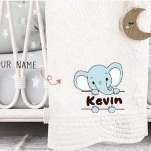Elephant Monogram Baby Boy Cute Png Personalized Elephant Elephant With ...