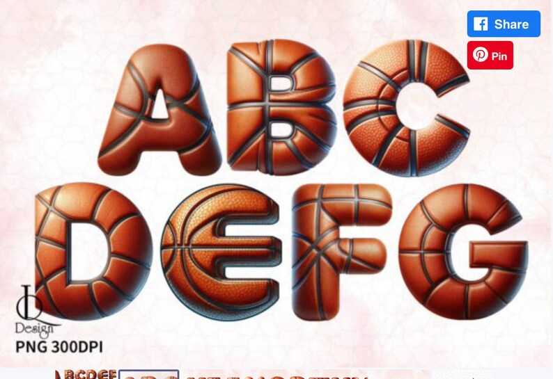Basketball Doodle Letters Clipart PNG Basketball Png Basketball Font ...