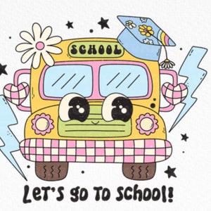 Groovy School Clipart Retro Back to School Groovy Teacher Clipart ...