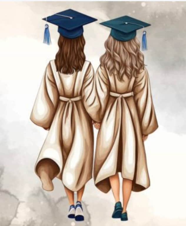 Graduation Couple Watercolor Clipart Watercolor Graduation Collection ...