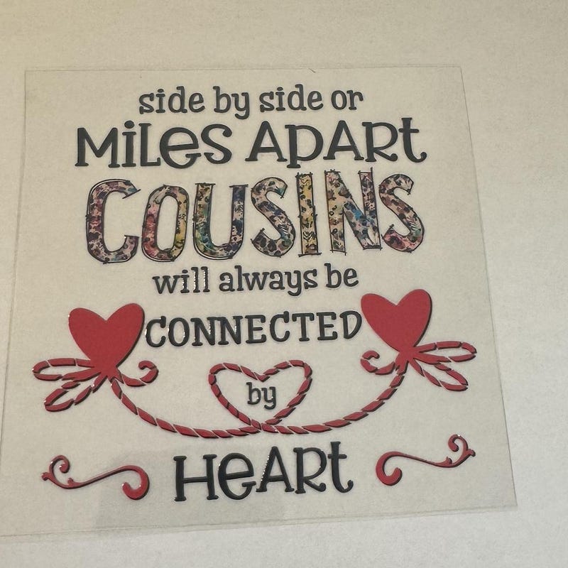 Cousin Cup Stickers - Etsy