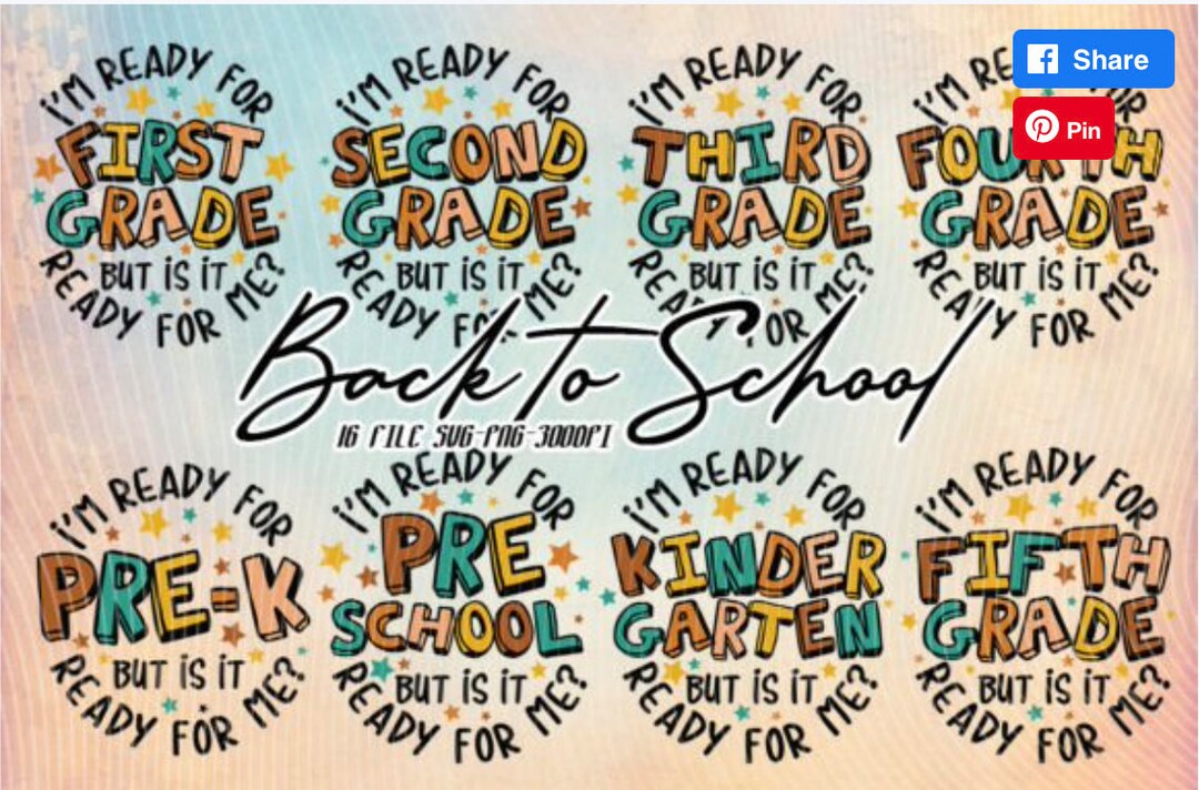 I'm Ready for School Back to School Svg Back to School SVG I'm Ready ...