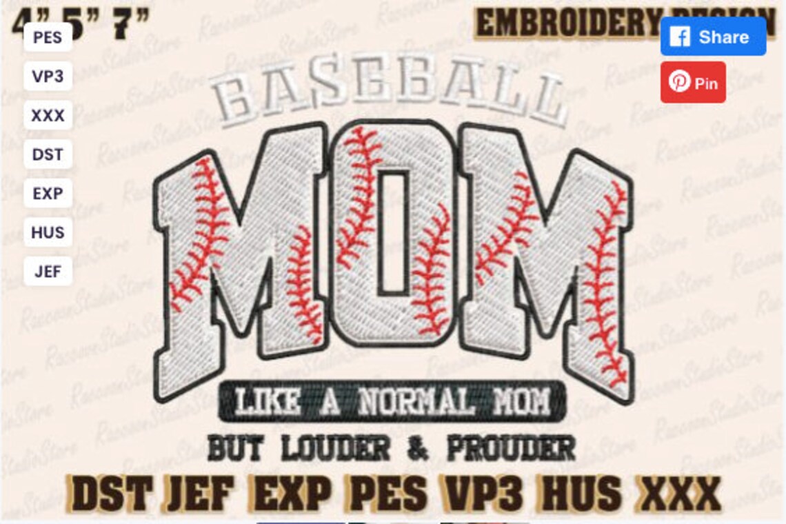 Baseball Mom Embroidery Design Baseball Mom Embroidery Design Baseball ...