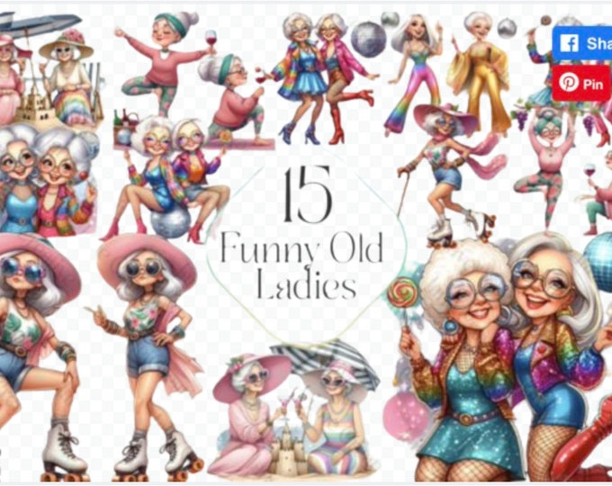 35 Funny Old Ladies Clipart, Funny Old Ladies Clipart, Elderly Clipart ...