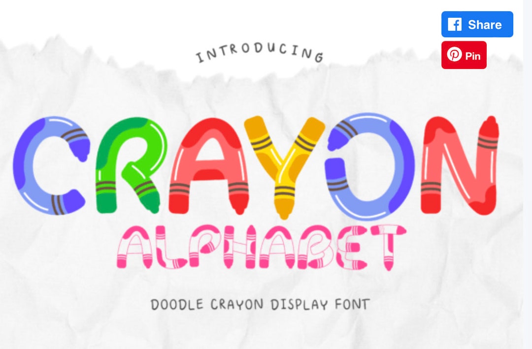 Crayon Alphabet Font Crayon Doodle Letters Alphabet Oft Hand Drawn ...