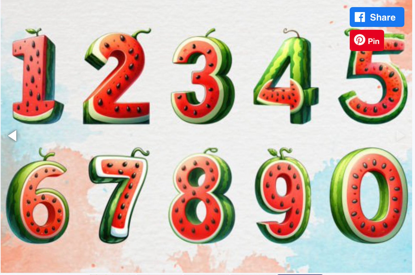 Watermelon Letters Sublimation Clipart Watermelon Letters PNG SVG ...