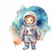 Space Bundle Sublimation Clipart Watercolor Cute Space Adventure ...