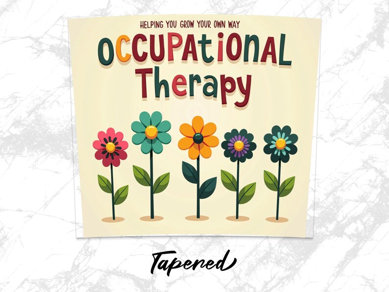 Occupational Therapy Floral Tumbler Wrap, 20oz Skinny Tumbler (digital Download PNG) - Etsy