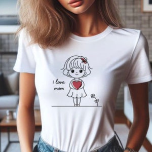 I Love Mom Clipart PNG Graphics Watercolor Happy Mothers Day Clipart ...