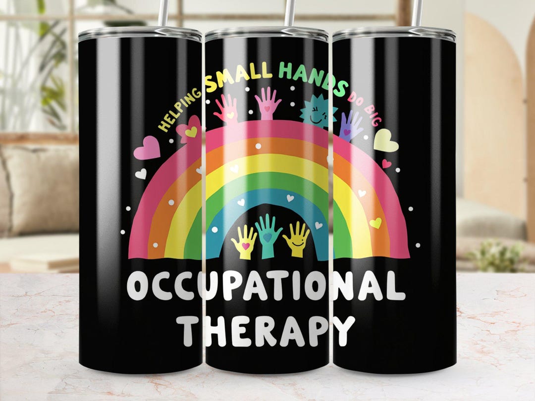 Occupational Therapy 20oz Skinny Tumbler Wrap Digital File, Helping ...
