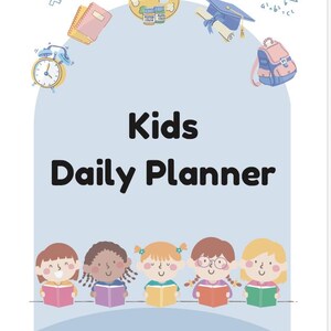 Kids Daily Planner Simple Planner Printable Planner US Letter Instant ...