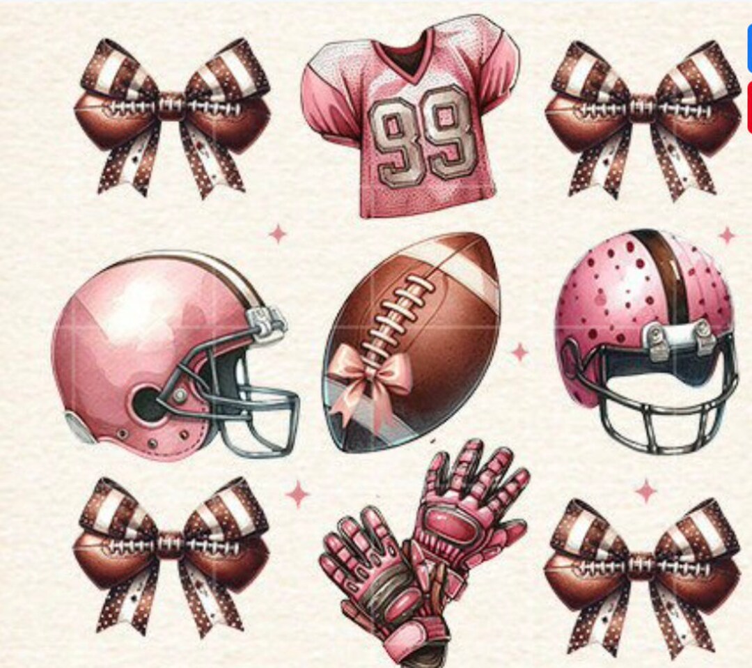 Coquette Football Png Retro Football Png Retro Football Coquette Png ...