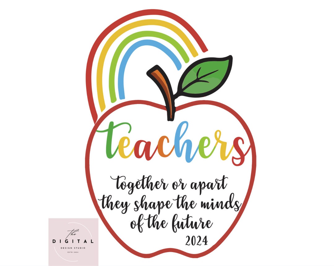 Teacher Apple Png Teacher Saying Png Rainbow Teach Love Teacher Rainbow ...