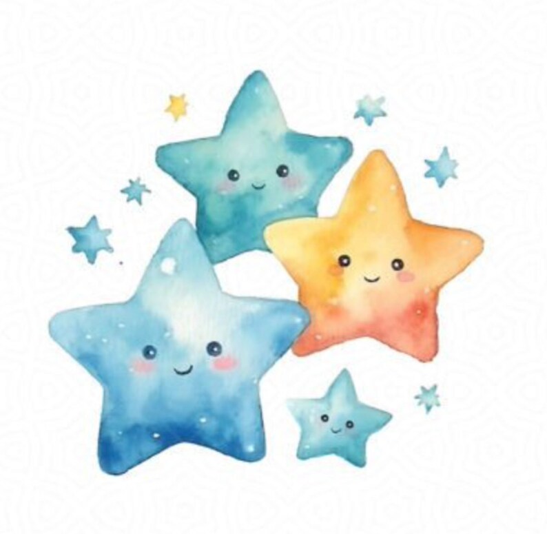 Space Bundle Sublimation Clipart Watercolor Cute Space Adventure ...