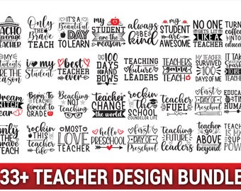 Teacher Life Bundle, Teacher Quote Svg, Teacher Svg, School Svg ...