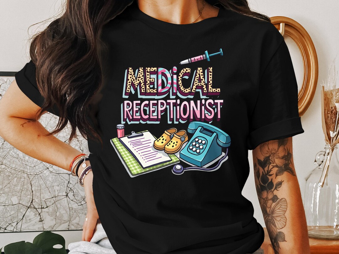 Medical Receptionist Digital PNG, Healthcare Worker Clipart, Medical Office Art, Medical Office ...