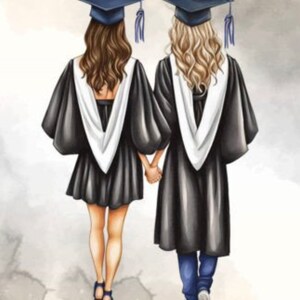 Graduation Couple Watercolor Clipart Watercolor Graduation Collection ...