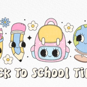 Groovy School Clipart Retro Back to School Groovy Teacher Clipart ...