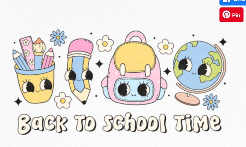 Groovy School Clipart Retro Back to School Groovy Teacher Clipart ...