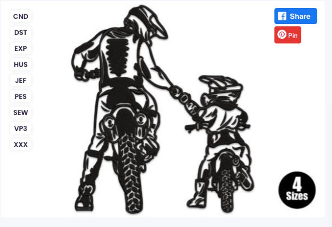 Father and Son Embroidery Design Dad and Son Embroidery Design for ...