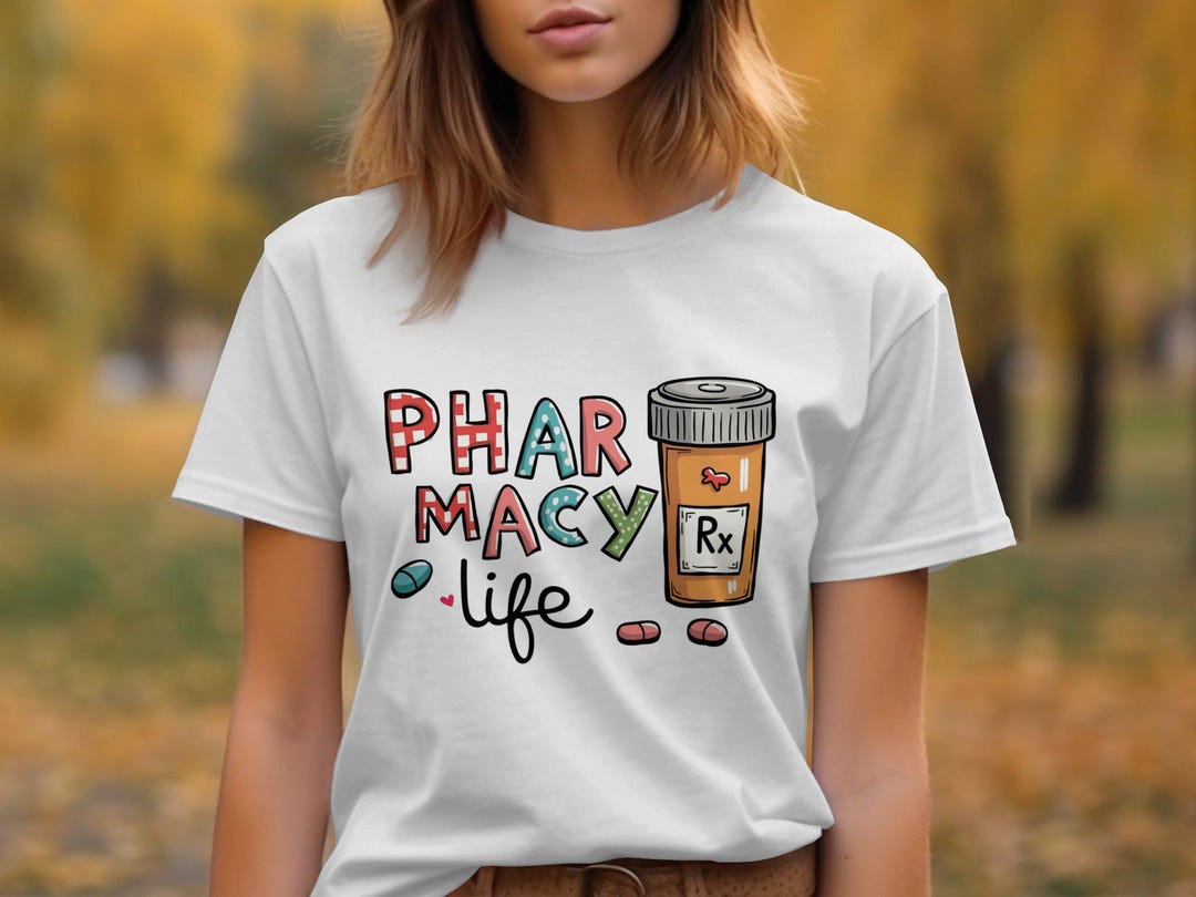 Matching Pharmacy Life T-shirt, Cute Medication Prescription Print Tee ...