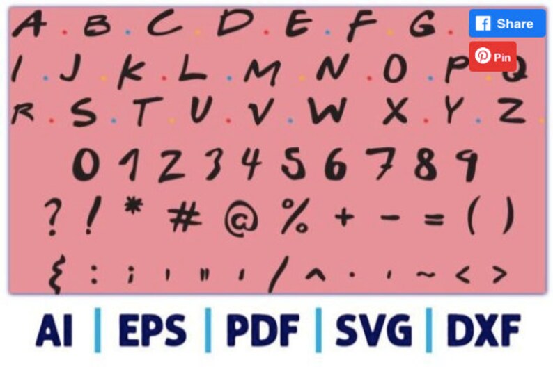 Friends Fonts Friends Font SVG Friends Digital Fonts Friendship Font ...