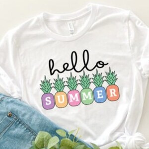 Hello Summer Pineapple PNG Sublimation Hello Summer Pineapples Png Summer Sign Png Summer Png ...