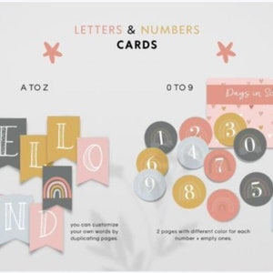 EDITABLE Printable Boho Rainbow Calendar Classroom Decor Calendar Boho ...