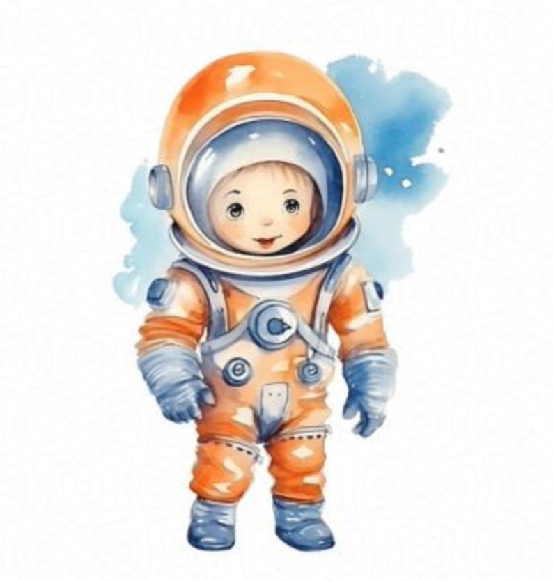 Space Bundle Sublimation Clipart Watercolor Cute Space Adventure ...